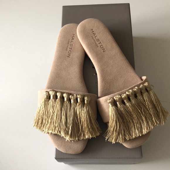Halston Heritage | Shoes | Nib Halston Heritage Fran Slide Sandals Size ...